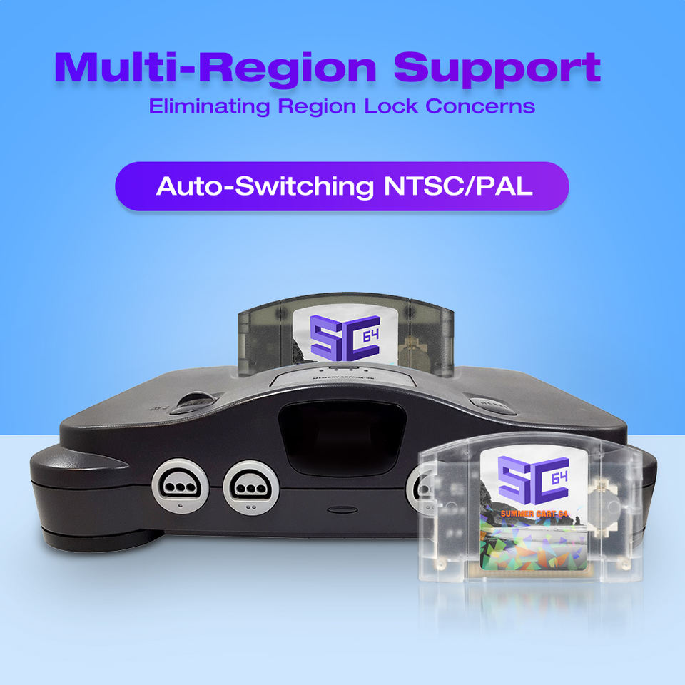 SummerCart64 Open Source N64 Games Cart with 32GB SD Card - 5400+ Games ...