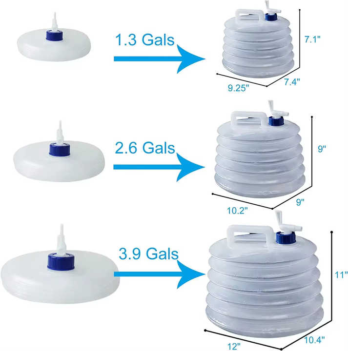 Foldable Water Bucket - Portable Camping and Emergency Storage