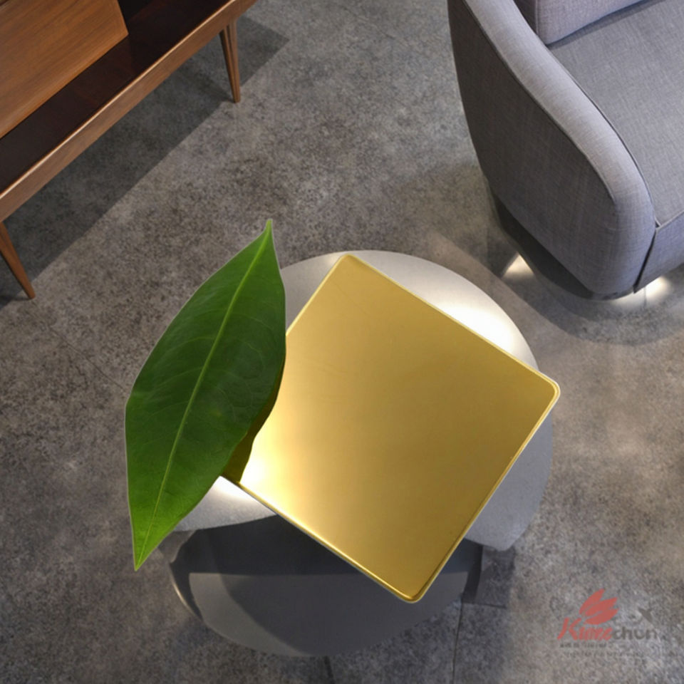2B Surface Finish 300 Series ASTM 316L Stainless Steel PVD Gold Plated ...