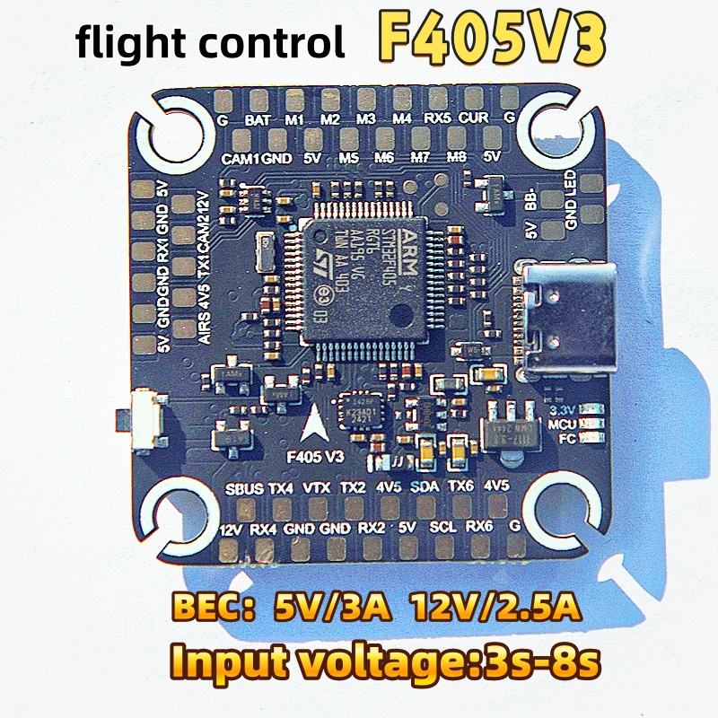 F405V3 F4 Flight Controller FPV Drone 30*30mm/3S-8S/SPL06 Barometer/16M ...