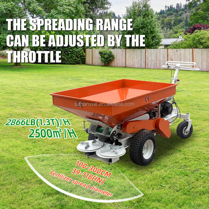 New Self-propelled garden fertilizer spreaders Double disc double shaft ...