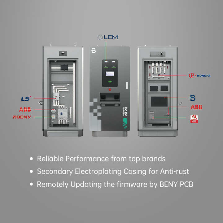 BENY 60kw-240kw DC Fast Charging Pile with LCD Screen