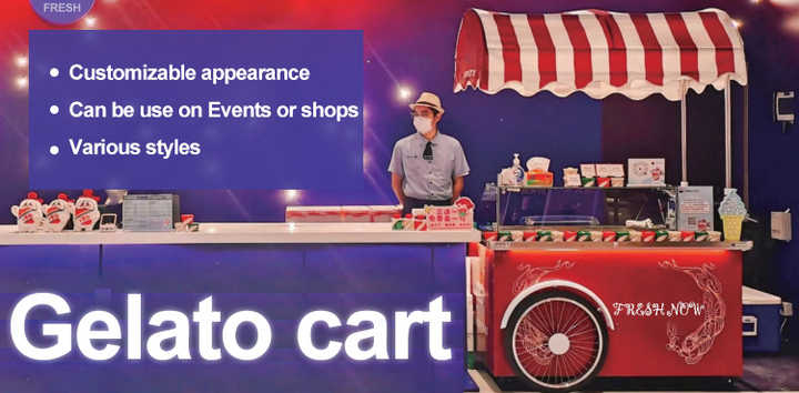 Mobil Vending Cart Event Catering Trolley Ice Cream Popsicle Vending ...