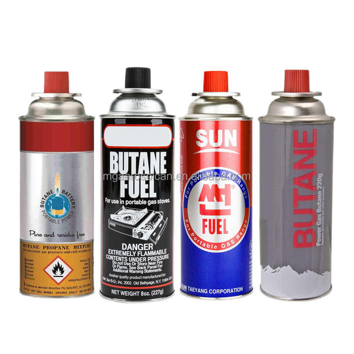 Wholesale Customize Size 65x158mm Packaging Straight Empty Butane Gas ...