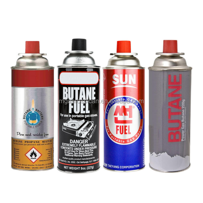 Wholesale Customize Size 65x158mm Packaging Straight Empty Butane Gas ...