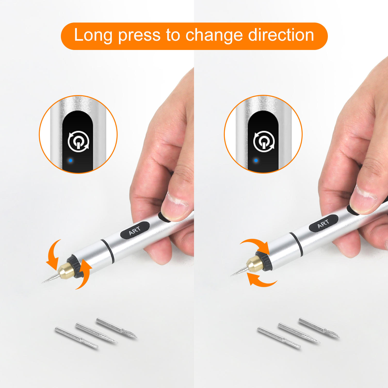 Cordless Rotary Tool 3-Speed and USB Charging Rechargeable Multipurpose ...