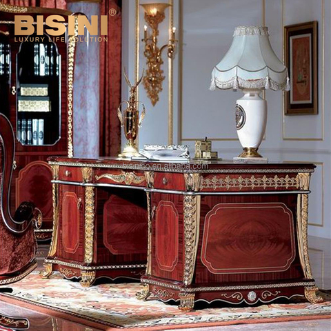 French Baroque Style Luxury Executive Office Desk/ European Classic ...