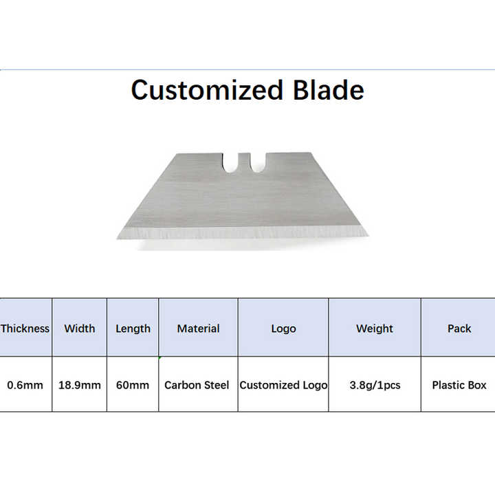 Replaceable Sharp Edge Heavy Duty Trapezoidal Utility Blade High Carbon ...