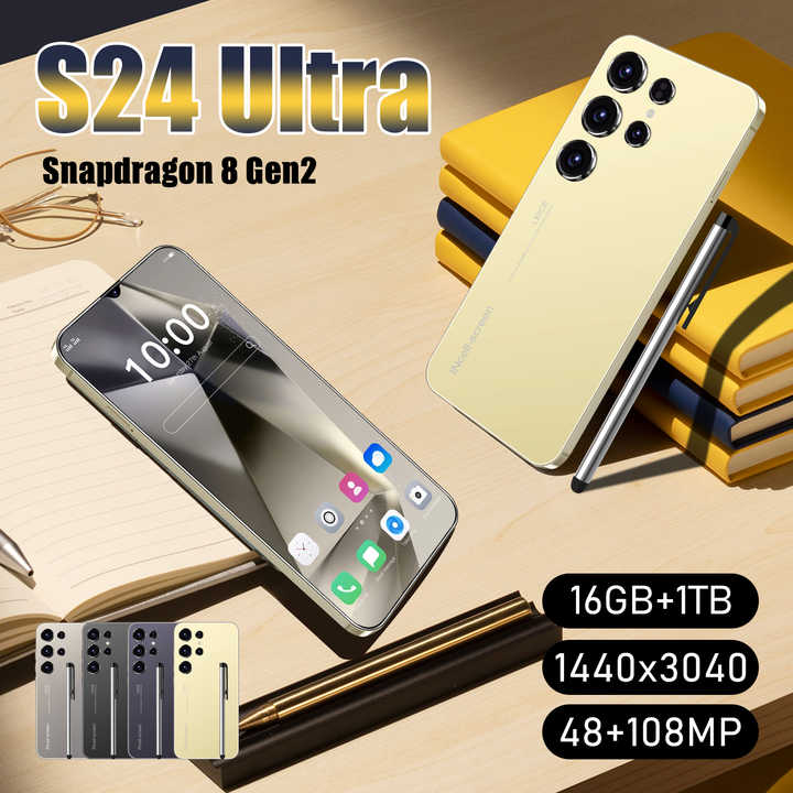 2025 S24 Ultra 5G Smartphone Full Display Screen and Android 13 Smart ...