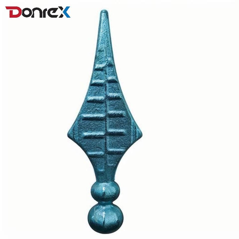 Custom OEM Wrought Iron Forged Fence Finials for Luxury Railing and ...