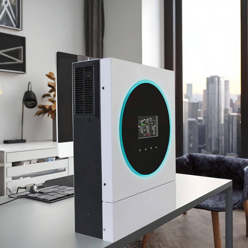 MPPT Hybrid Solar Inverter 48V 4-6KW Single Output Pure Sine Wave 95% ...