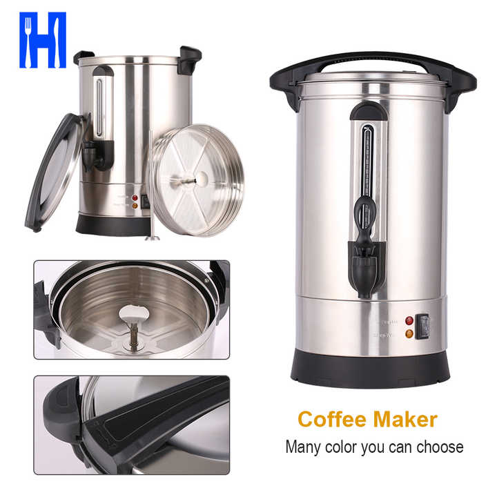 Heavybao Factory Commercial Urn Coffee Maker Stainless Steel Water Boiler Hotel Application ...