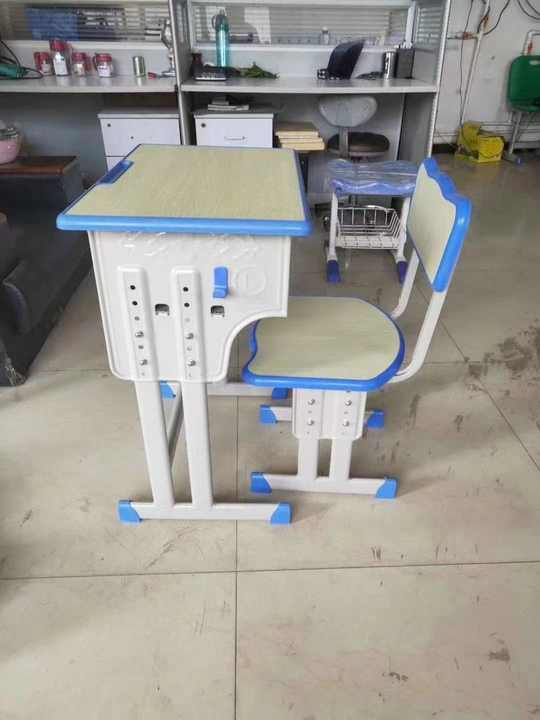 MDF Melamine Board Student Desk and Chair Set School Supplies Furniture ...