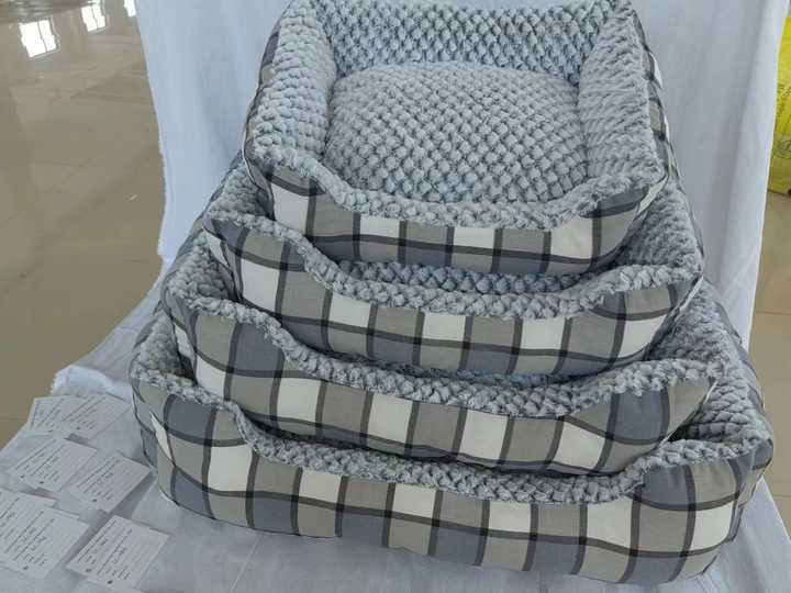 Rectangular Dog Bed, Small/medium/large Dog Bed, Gray Soft and ...