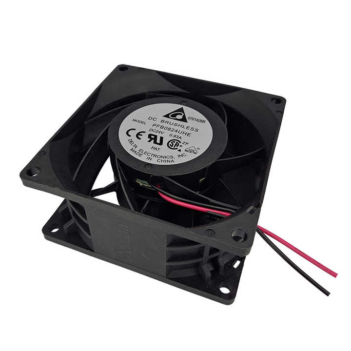 Delta PFB0824UHE 24V DC 0.93A Ball Bearing 80*80*38mm 7500RPM 107.3CFM Plastic Blade Air ...