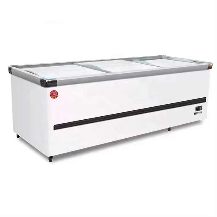 Pearl White Deep Mini Chest Freezer Single-Temperature Air Cooling for ...