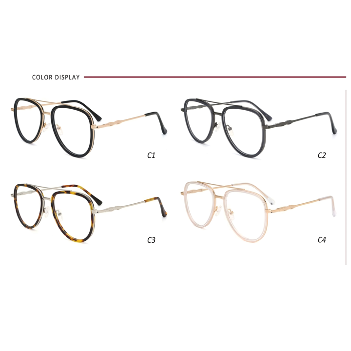 Metal Optical Eyeglasses Frame Classic Double Bridge Eyewear Quality ...