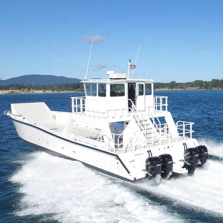 Grandsea 20m Aluminum Work Deck Barge Ferry Boat for Sale