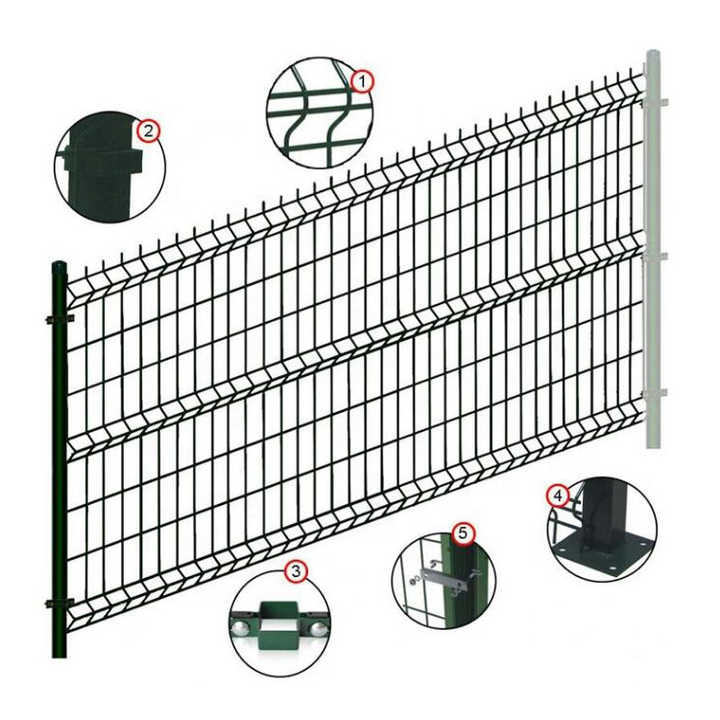 PVC Coated Galvanized Steel Wire Fencing for Security & Garden