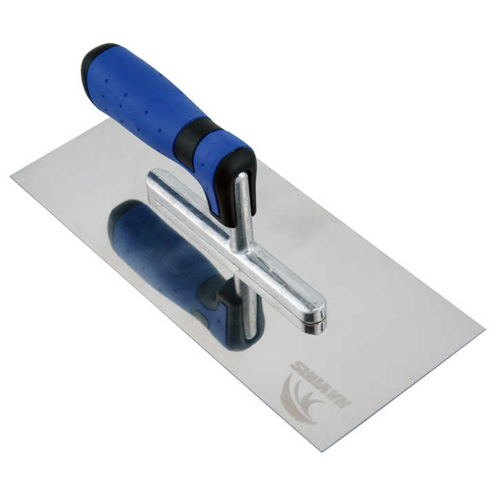 Stainless Steel Wall Rendering Trowel with Cornered Squared Features ...
