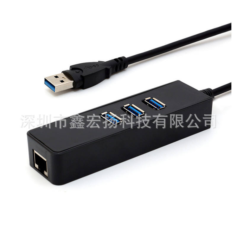 USB3.0 External Wired Gigabit Ethernet NIC RJ45 Converter Hub 10/100 ...
