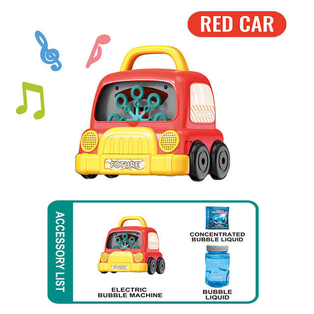 Mini Bubble Car Toy Electric Kids Bubble Machine with Light Music ...