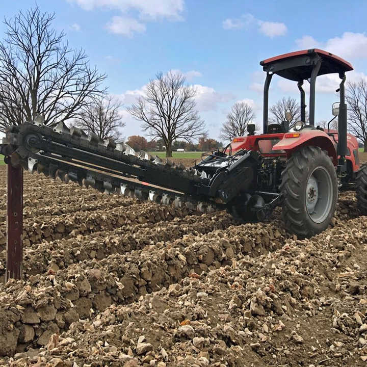 Mini Agricultural Chains Trencher Attachments for Tractor Hitch Chain ...