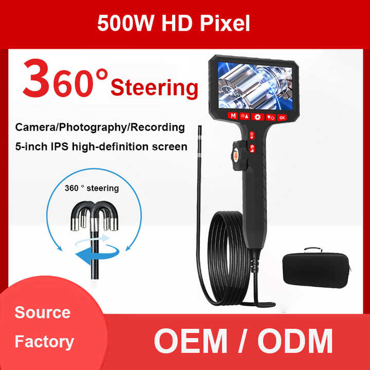 500W HD Pixel 3.9/6/8mm 360 ° Rotating Endoscope 1080P Camera ...