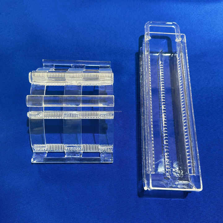 GLS Fused Quartz Wafer Cleaning Boat High-Temperature Resistant Groove ...