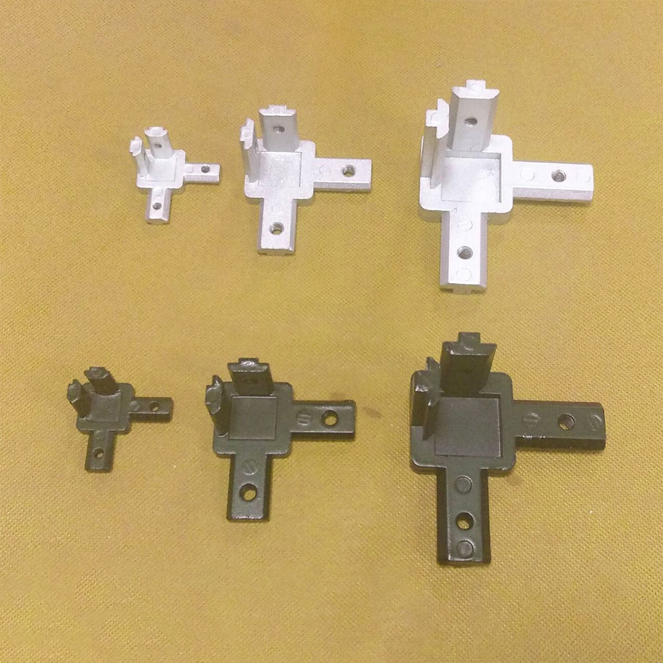 4 Sets of Black Silver 3-Way End Corner Bracket Connector Screws All ...