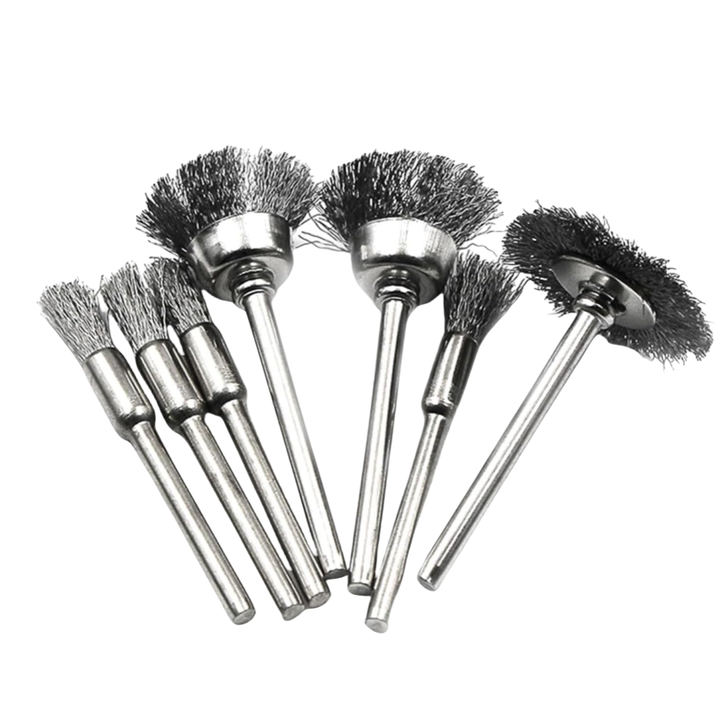9-Piece Industrial Grade Steel Wire Brush Set for Rust Paint & Welding ...