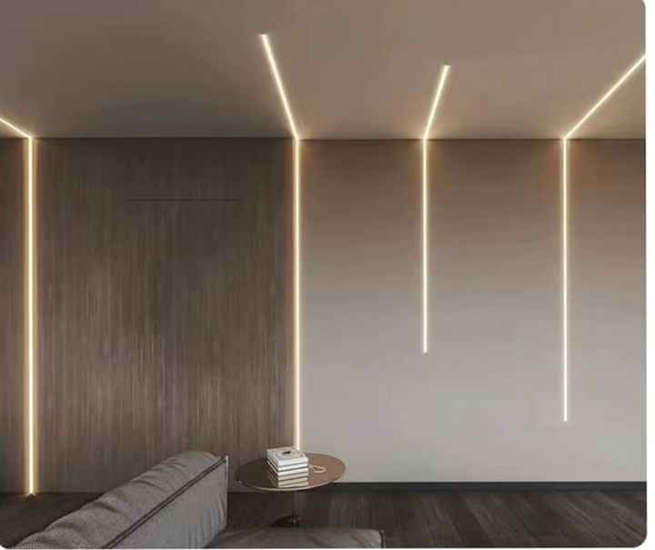T Shape Recessed Mounted Aluminum LED Profile Light Extruded Black ...