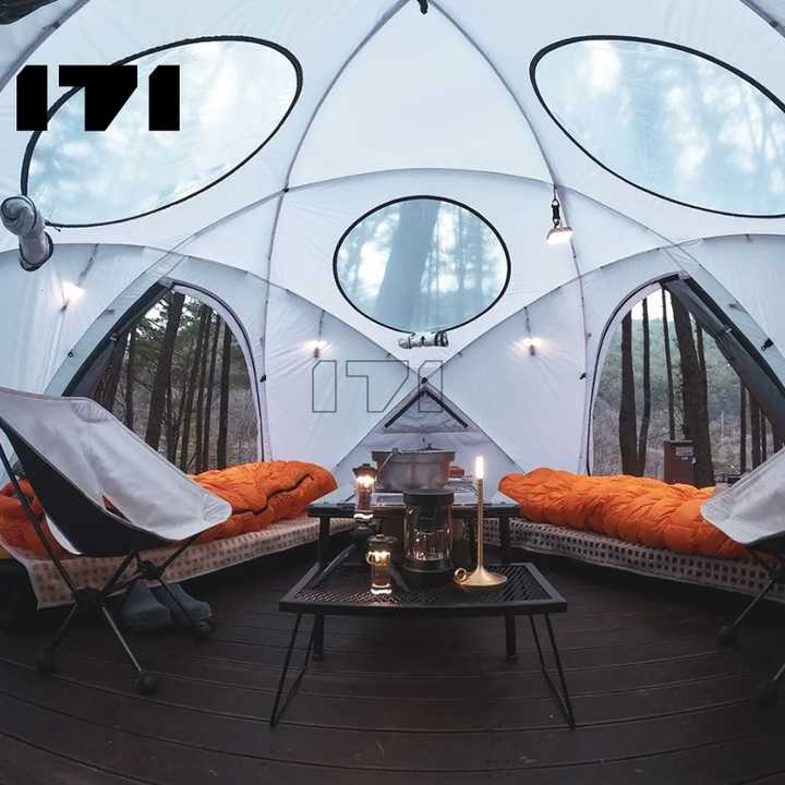 Uv-protected Polyester Fabric Spherical Tent for Camping