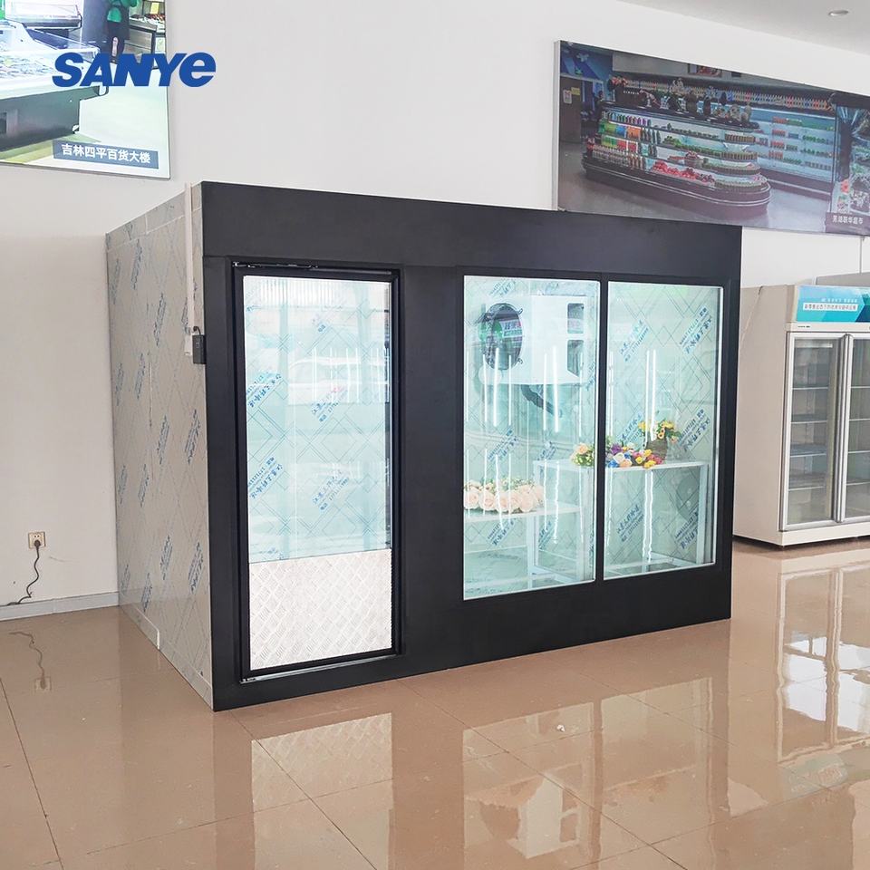 Walk-In Glass Door Chiller for Flower Storage Cold Room Solution ...