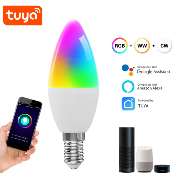 TUYA Bulb Good Effective RGBWC Color 85-265V Smart E27 Ac120v 9w Wifi ...