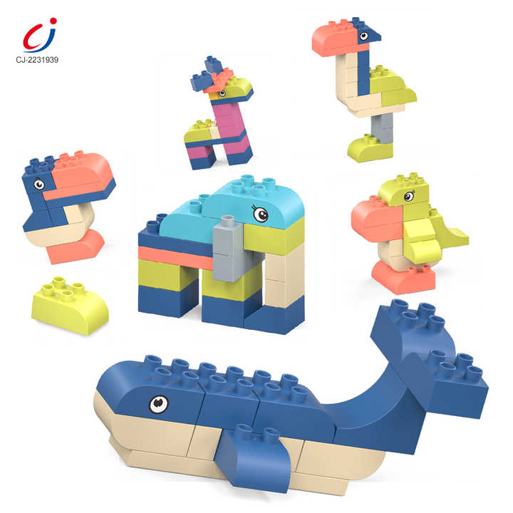 Chengji Kids Soft Big Building Blocks Set Rubber Construction ...