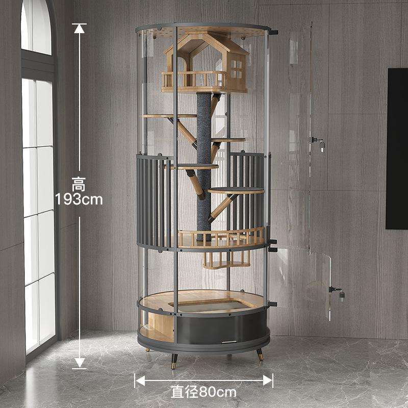 Good Quality Factory Large Carbon Steel & Wood Frame Luxury Modern Cat ...