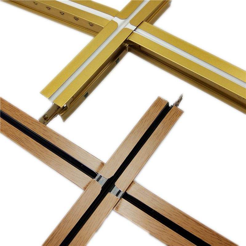 Gold FUT Suspended Ceiling T Grid T24 Main Tee Cross Tee Gypsum Ceiling ...