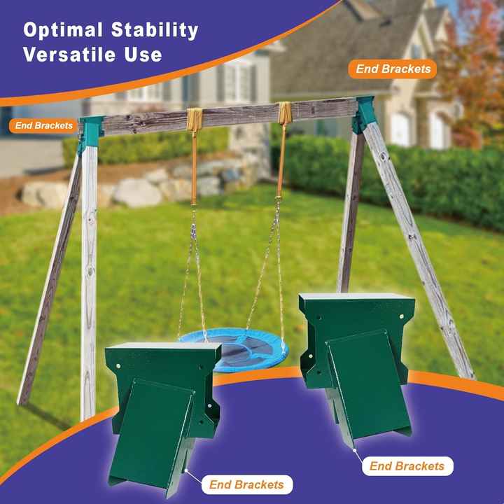 A Frame End Swing Bracket Set Heavy Duty Metal Swing Accessories with ...