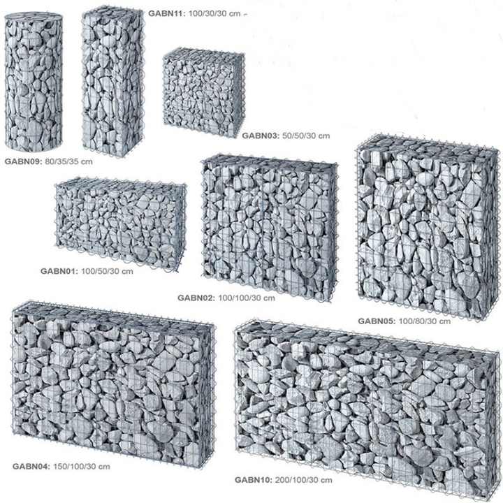 Galfan Galvanized 150 X 100 X 50cm Retaining Walls Blocks Welded Gabion ...