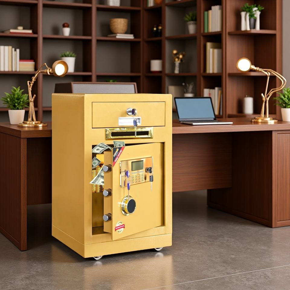 Factory-issued Electronic Digital Lock Money Safe Box Fireproof ...