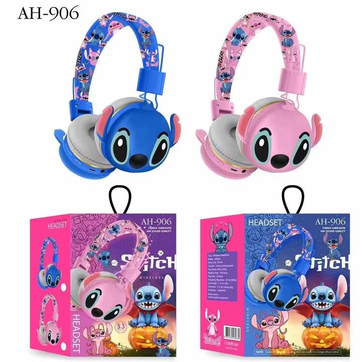 New Style AH906 Stitch Wireless Headset Children's Cartoon Stitch ...
