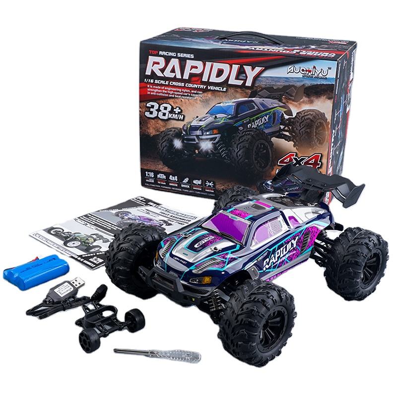 Remote Control 4WD Monster Truck - 1/16 Scale High-Speed Off-Roader ...