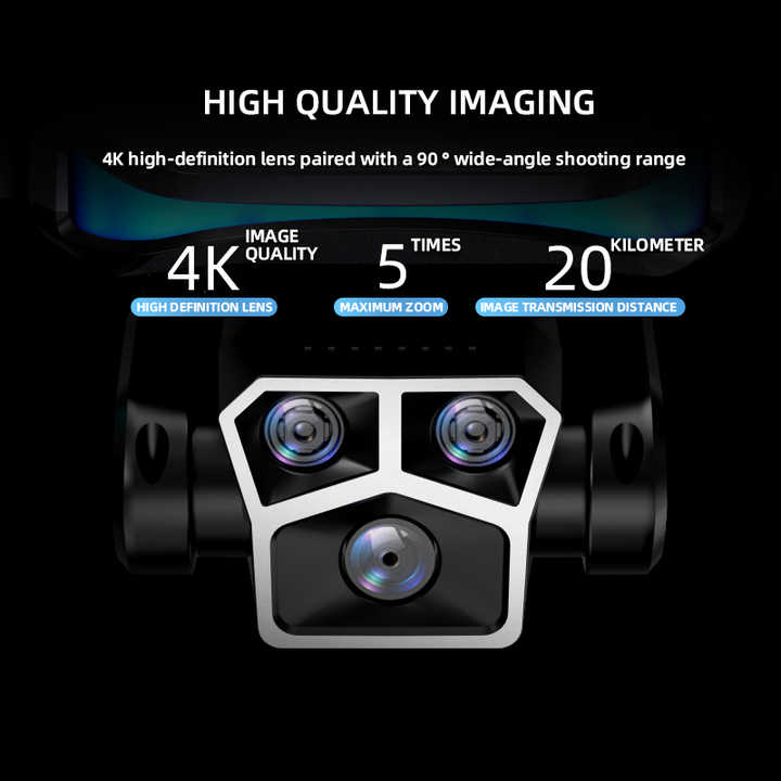 TLX AE7 Pro 4K HD Dual Camera GPS FPV UAV Drone Kit with Obstacle Avoidance & Aerial Photography ...