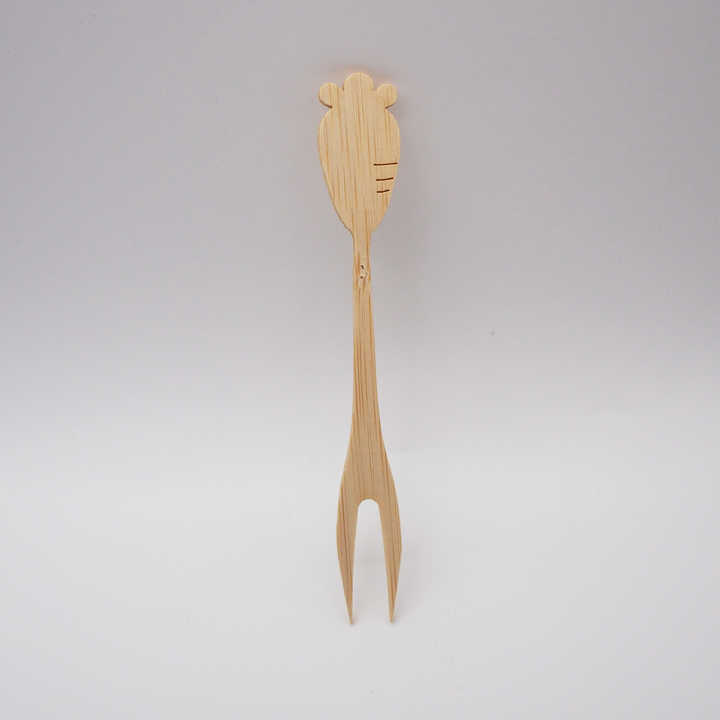 Sustainable Two-Tooth Fork Eco-Friendly Disposable Bamboo Style for ...