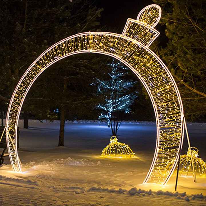 Outdoor Christmas Arches LED Lighted Commercial Grade