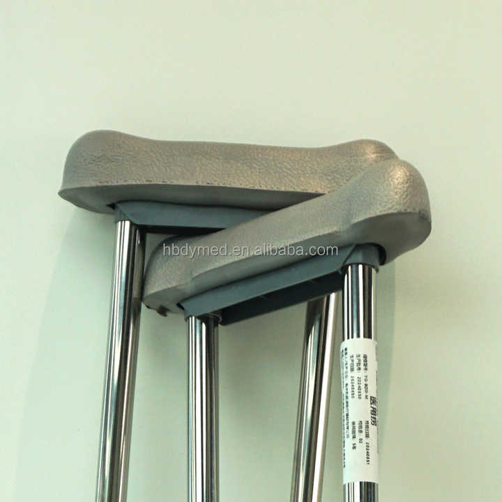 Outdoor Adjustable Stainless Steel Axillary Crutch Medical Under Arm ...