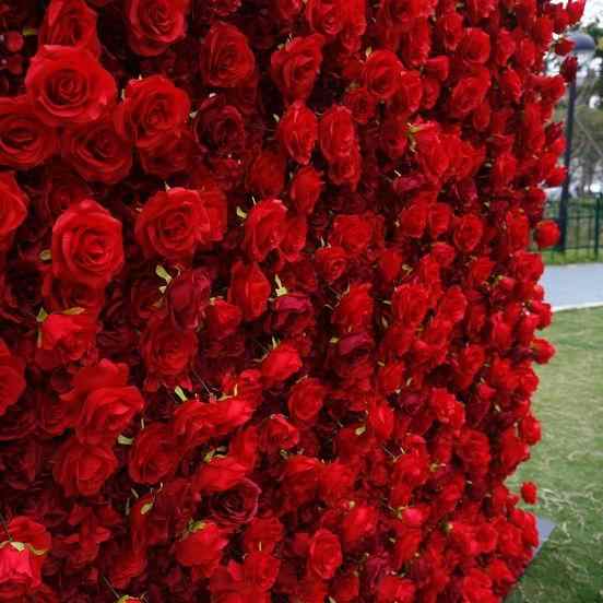Customized High Quality Flower Wall Backdrop 5D Rose Flower Wall for ...