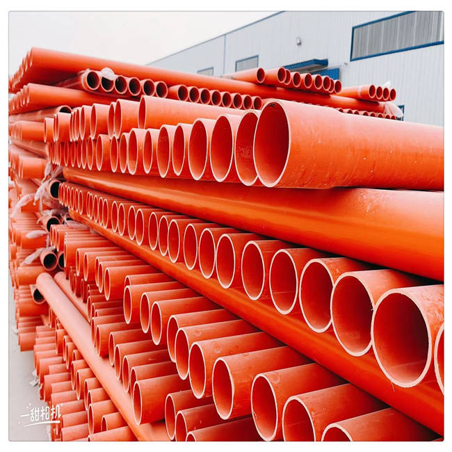 100mm Orange HD PVC Electrical Conduit Pipe - 4 Metre UPVC
