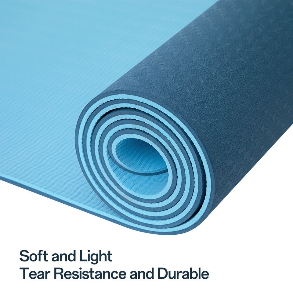 Free Sample Custom Logo Eco-friendly TPE Yoga Mats Gym Thick Yoga Mat ...